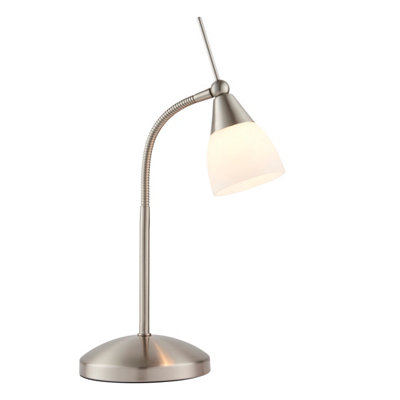 Anson Lighting Bruce Table light finished in Satin chrome plate and ...
