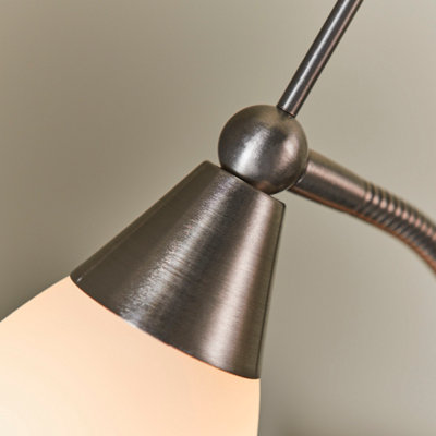 Anson Lighting Bruce Table light finished in Satin chrome plate and ...