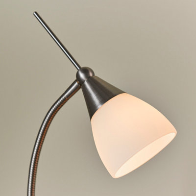 Anson Lighting Bruce Table light finished in Satin chrome plate and ...