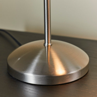 Anson Lighting Bruce Table light finished in Satin chrome plate and ...