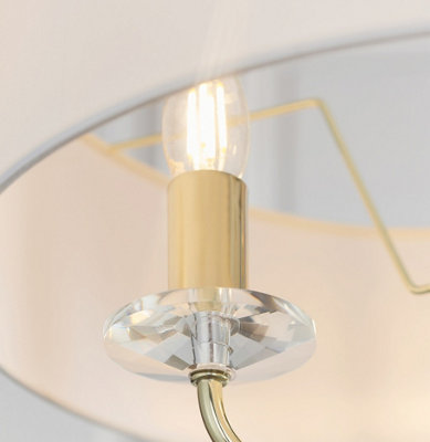 Anson Lighting Eureka 3lt Pendant light finished in Brass plate and ...