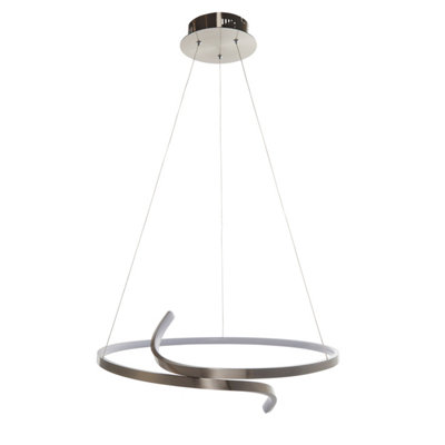 Anson Lighting Navarre Pendant light finished in Satin nickel plate and ...