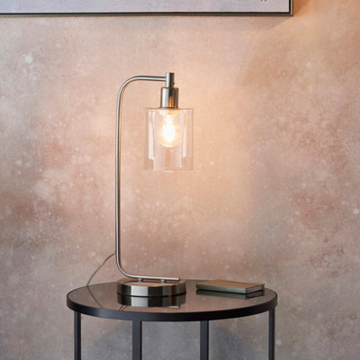 Anson Lighting Newbrook Table light finished in Brushed nickel plate ...