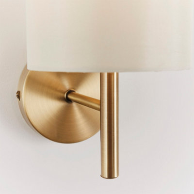 Anson Lighting Phoenix Wall light finished in Antique brass plate and ...
