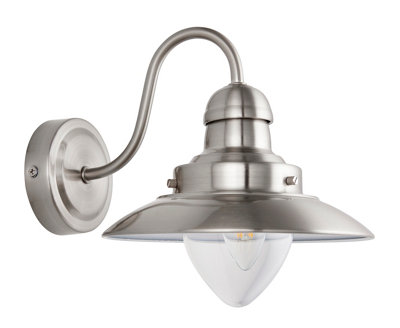Anson Lighting Shelby Wall light finished in Satin nickel plate and ...