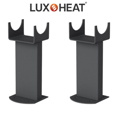 Anthracite Grey Radiator Feet for Lux Heat Flat Radiators - Supplied in ...