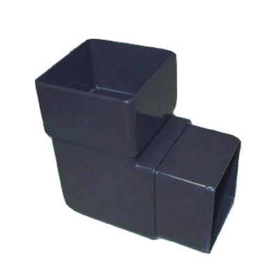 Anthracite Grey Square Downpipe 92.5 Degree Offset Bend, Freeflow Water ...