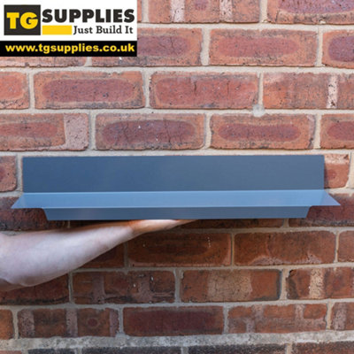 Anthracite Grey Steel Wall Flashing for EZ Glaze Polycarbonate Roofing ...