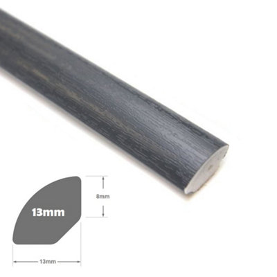 Anthracite Grey uPVC Plastic Quadrant Moulding Trim - Window Tile ...