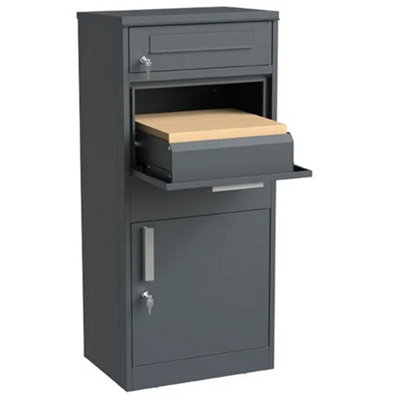 Anthracite Parcel And Letter Box Storage