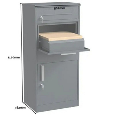 Anthracite Parcel And Letter Box Storage