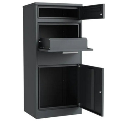 Anthracite Parcel And Letter Box Storage