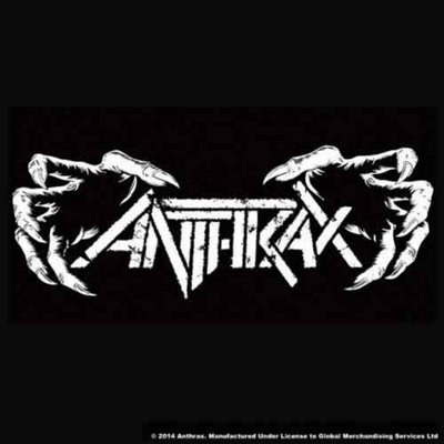 Anthrax Death Hands Cork Coaster Black/White (One Size)