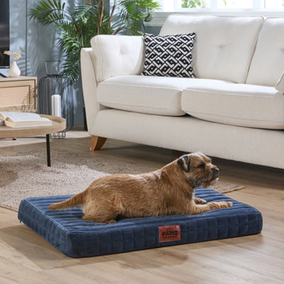 Anti-Anxiety Blue Pet Bed for Dogs - Slumberdown Orthopaedic & Washable ...