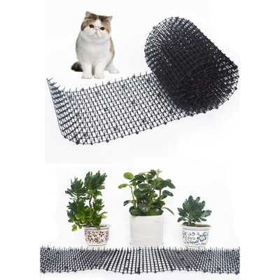 Anti cat and dog net for garden balcony anti cat bite mat black 200X30cm