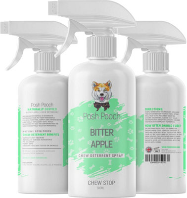 Anti Chew Spray Bitter Apple - 500ml Cat & Dog Repellent & Pet ...