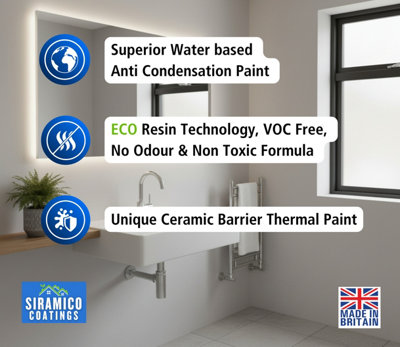 ANTI CONDENSATION PAINT 1 L MATT WHITE - THERMAL INSULATION PAINT ...