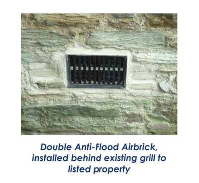 Anti-Flood Air Brick by Stormguard in a Buff Finish
