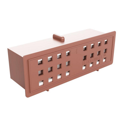 Anti-Flood Air Brick by Stormguard in a Terracotta Finish