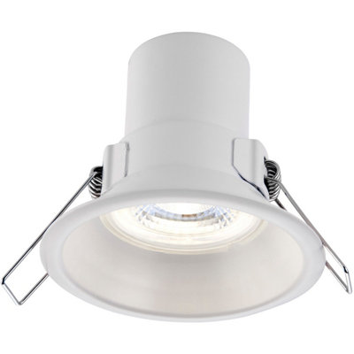 Anti-Glare Recessed Bathroom Downlight IP65 - 4W Cool White LED - Matt ...
