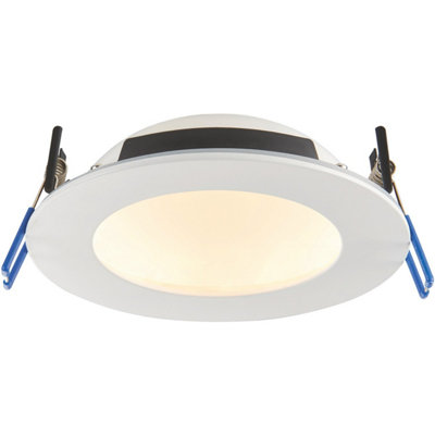 Anti-Glare Recessed IP65 Ceiling Downlight - 12W CCT LED Module - Matt ...