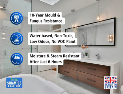 Anti-Mould Paint - 5 Litre - Superior 10 Year Anti-Mould Resistant ...