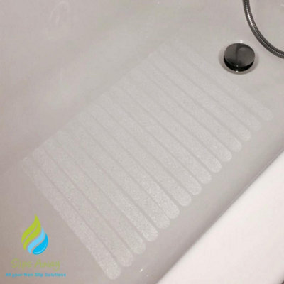 Anti Slip Bath & Shower Stickers 8x Clear Strips