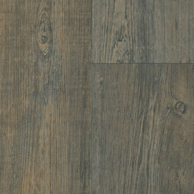Anti-Slip Brown Wood Effect Vinyl Flooring For LivingRoom, Kitchen, 2 ...