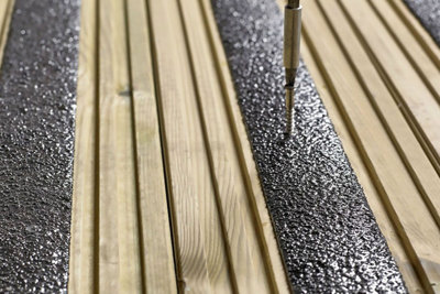 Anti-Slip GRP Decking Strips 50mm x 1m Black - PACK OF 5
