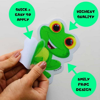 ANTI SLIP KIDS BATH STICKERS FRIENDLY FROG (5X PACK )
