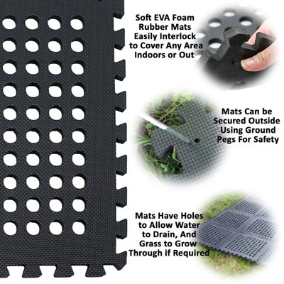 Anti-Slip Playground Safety Mat 4 Pack