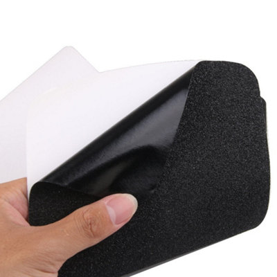 Anti Slip Tread Cleats Pre Cut Tiles 150mm x 610mm Black 5 pack