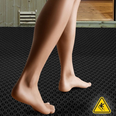 Anti Slip Wet Area Hygiene Mat Barefoot PVC Antibacterial UV Resistant ...