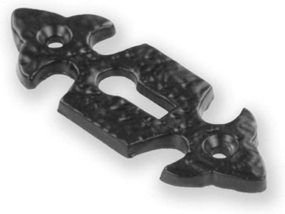 Antique Black Cast Iron Escutcheon Plates Keyhole Cover Key Hole Door ...