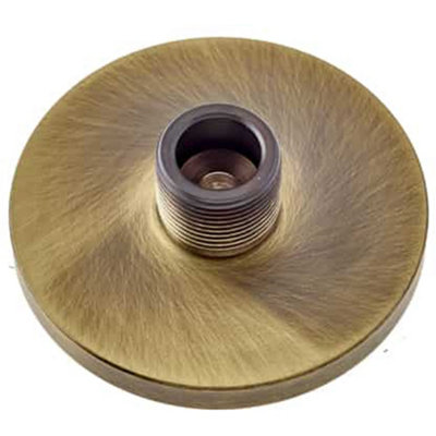 Antique Brass Wall-Mounted Door Stops with Plain Bases - Solid Brass ...