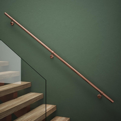 Antique Copper Stair Hand Rail Kit 2.4M