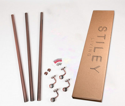 Antique Copper Stair Handrail Kit 3.6m X 40mm