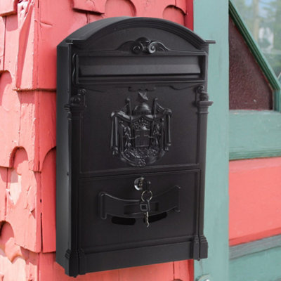 Antique Style Lockable Aluminium Letter Box