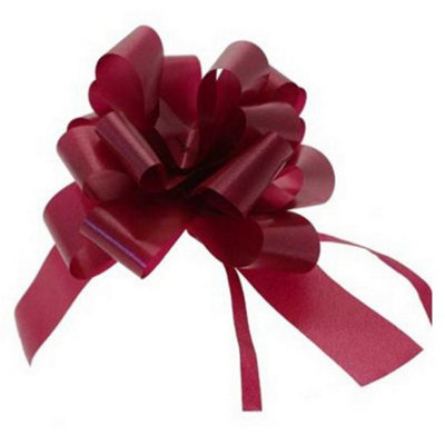 Apac 31mm Pull Bows Burgundy (One Size) | DIY at B&Q