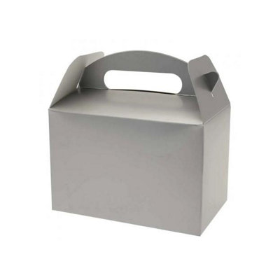 Apac Plain Gift Boxes (Pack of 6) Silver (One Size)