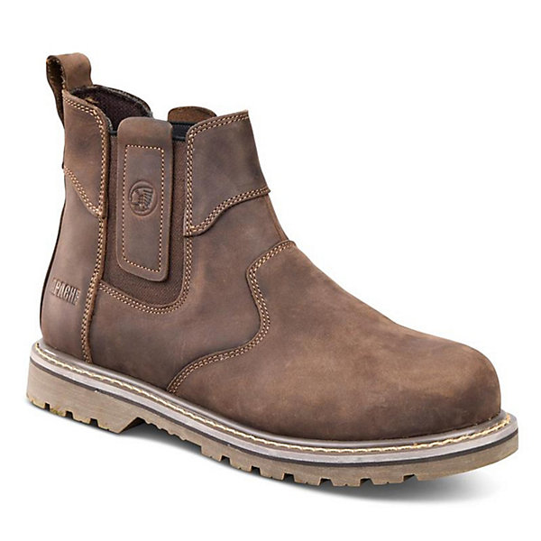 Apache Crater Safety Work Dealer Boots Brown (Sizes 5-13) Apache Crater Safety Work Dealer Boots Brown (Sizes 5-13)