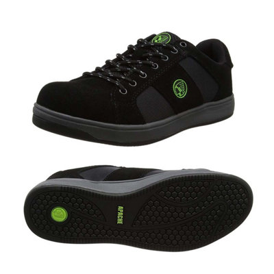 Apache Kick Black Safety Trainers Work Shoe 200J Steel Toecap SP1 SRA ...