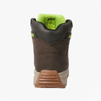 Apache Moose Jaw Waterproof Safety Work Boots Brown (Sizes 5-13)