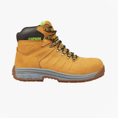 Apache Moose Jaw Waterproof Safety Work Boots Wheat (Sizes 5-13)