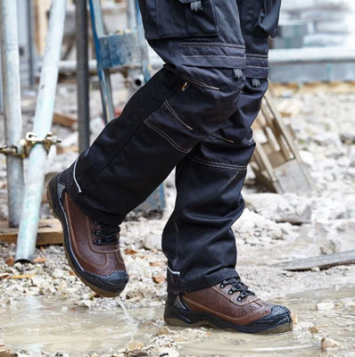 Apache RANGER Waterproof Safety Work Boots Brown (Sizes 5-13)