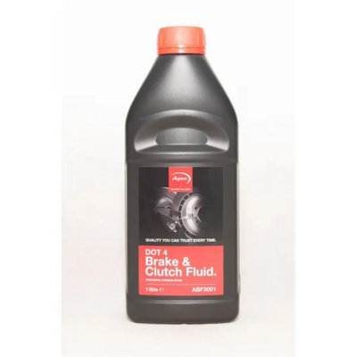 APEC 1L Brake Clutch Fluid 1 Litre DOT 4 Synthetic Corrosion Protection ...