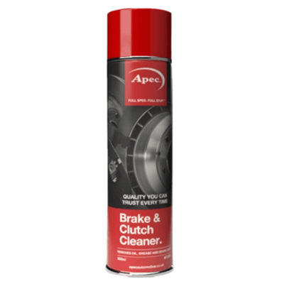 Apec Brake & Clutch Cleaner 600ml Cleaning Degreasing Metal Oil Dirt ...