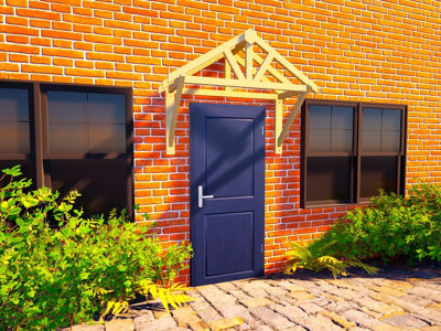 Apex Roof Porch Canopy 1.6m pressure-treated