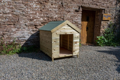 APEX TONGUE AND GROOVE WOODEN DOG KENNEL - PET HOUSE