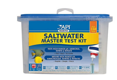 API MASTER SALTWATER TEST KIT MARINE pH AMMONIA FISH & REEF TANK AQUARIUM